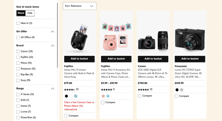 Ecommerce Filters: Tips, Examples, and Optimization