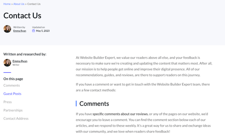 13 Inspiring Contact Us Page Examples