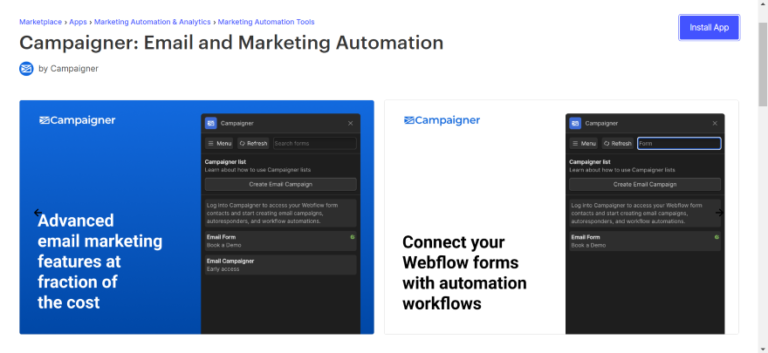 Webflow Releases Campaigner App for Improved Email Marketing