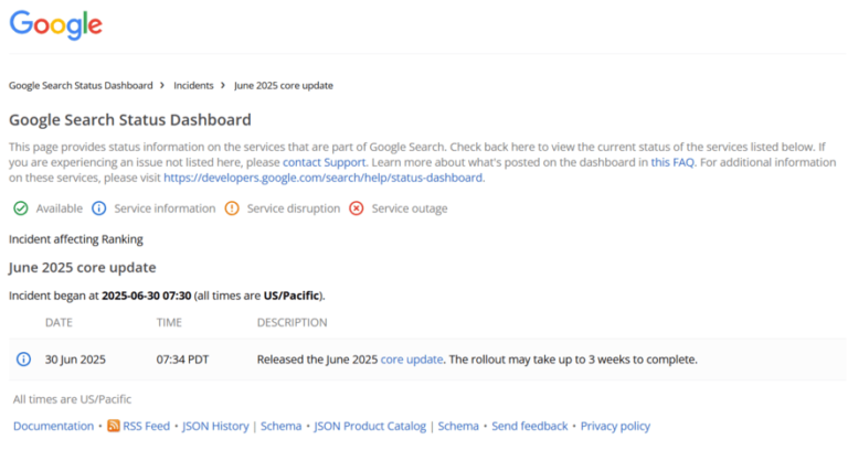 Google Announces June 2025 Core Update: What We Know